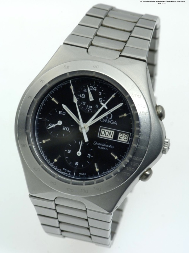 Datei:Omega Speedmaster Automatic Mark V, Werk Nr. 47388662, Ref. 376. ...