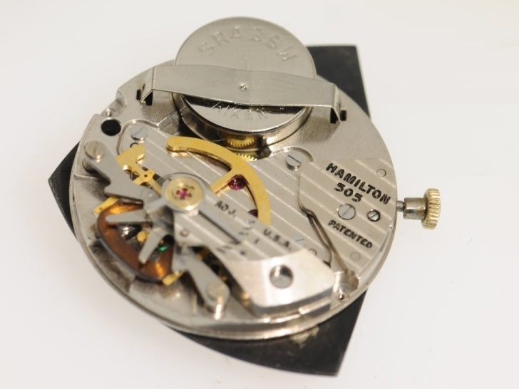 Hamilton Watch Company, Lancaster, PA., Model 7-4-L Ventura, circa 1957 ...