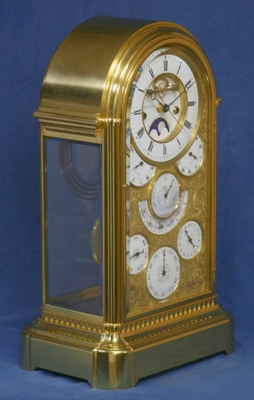 Astronomical Perpetual Calendar Clock, Achille Brocot-J.W. Benson ...