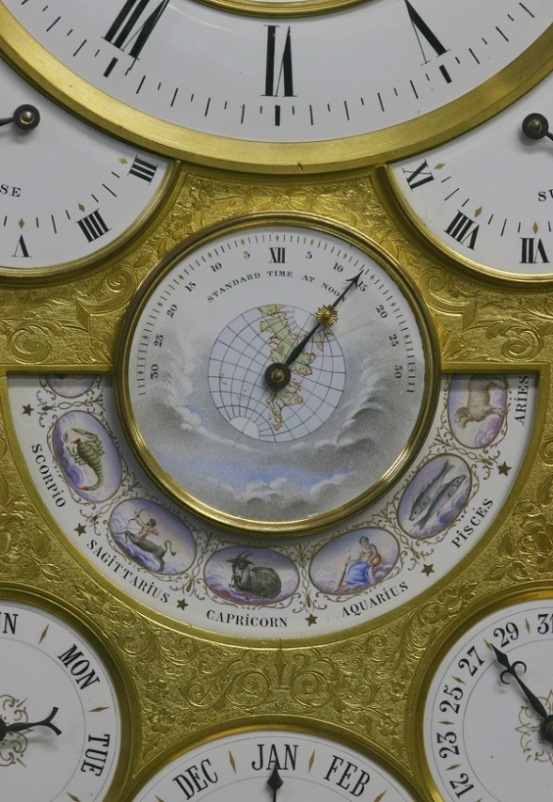 Astronomical Perpetual Calendar Clock, Achille Brocot-J.W. Benson ...