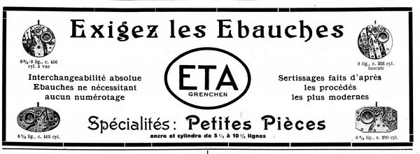 ETA SA Manufacture Horlogère Suisse - Watch-Wiki - Das Uhrenlexikon